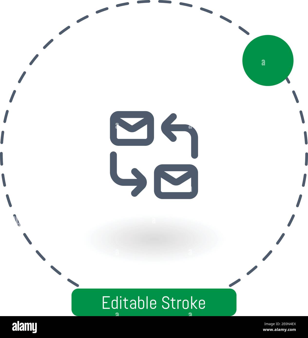 correspondence vector icon editable stroke outline icons for web and ...