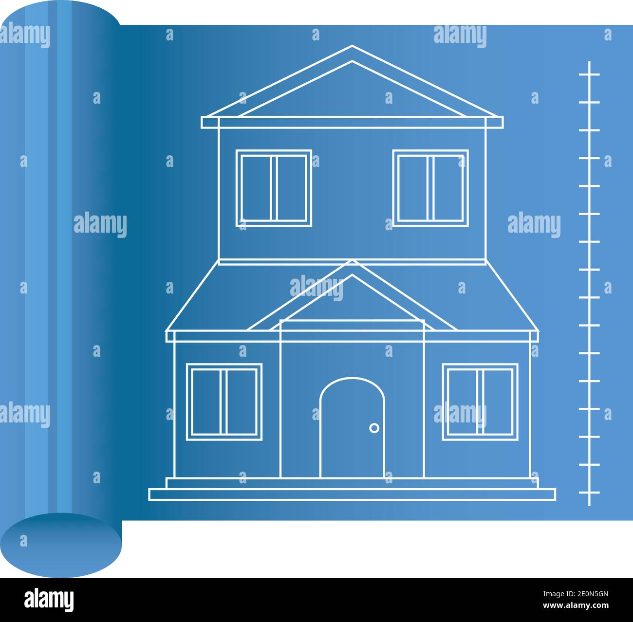 home remodeling architectural blueprint renovation plan icon design ...