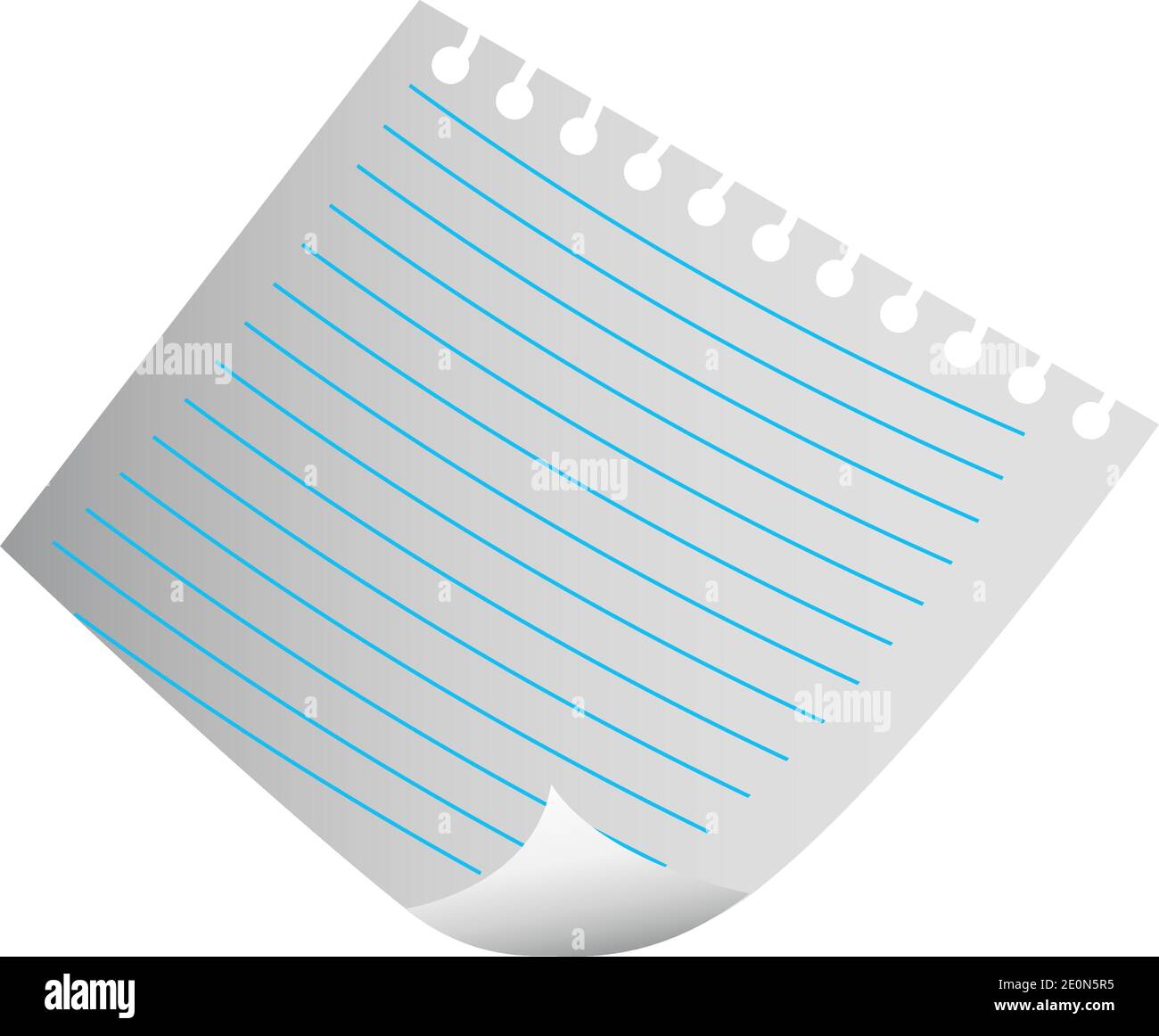 back to school empty sheet with lines icon design vector illustration ...