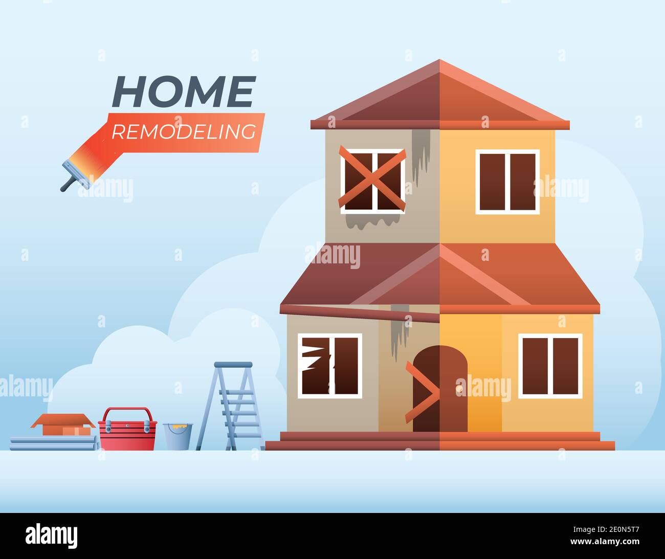 House Remodeling Clipart