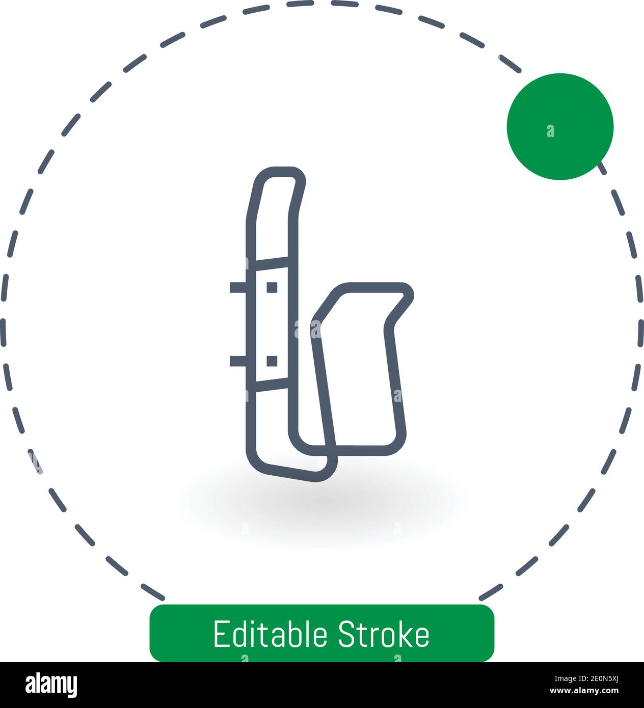 holder vector icon editable stroke outline icons for web and mobile ...