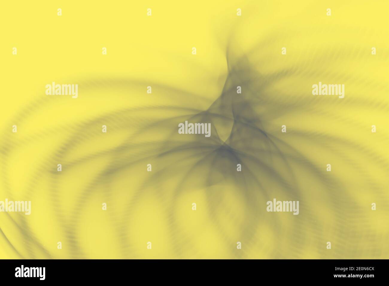 Grey rings on a yellow background, dynamic abstract background with the ...