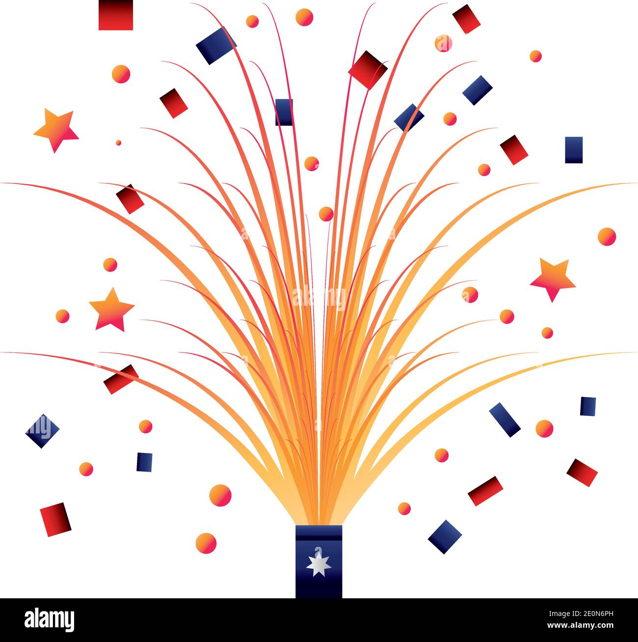 explosion fireworks celebration festive party vector illustration Stock ...