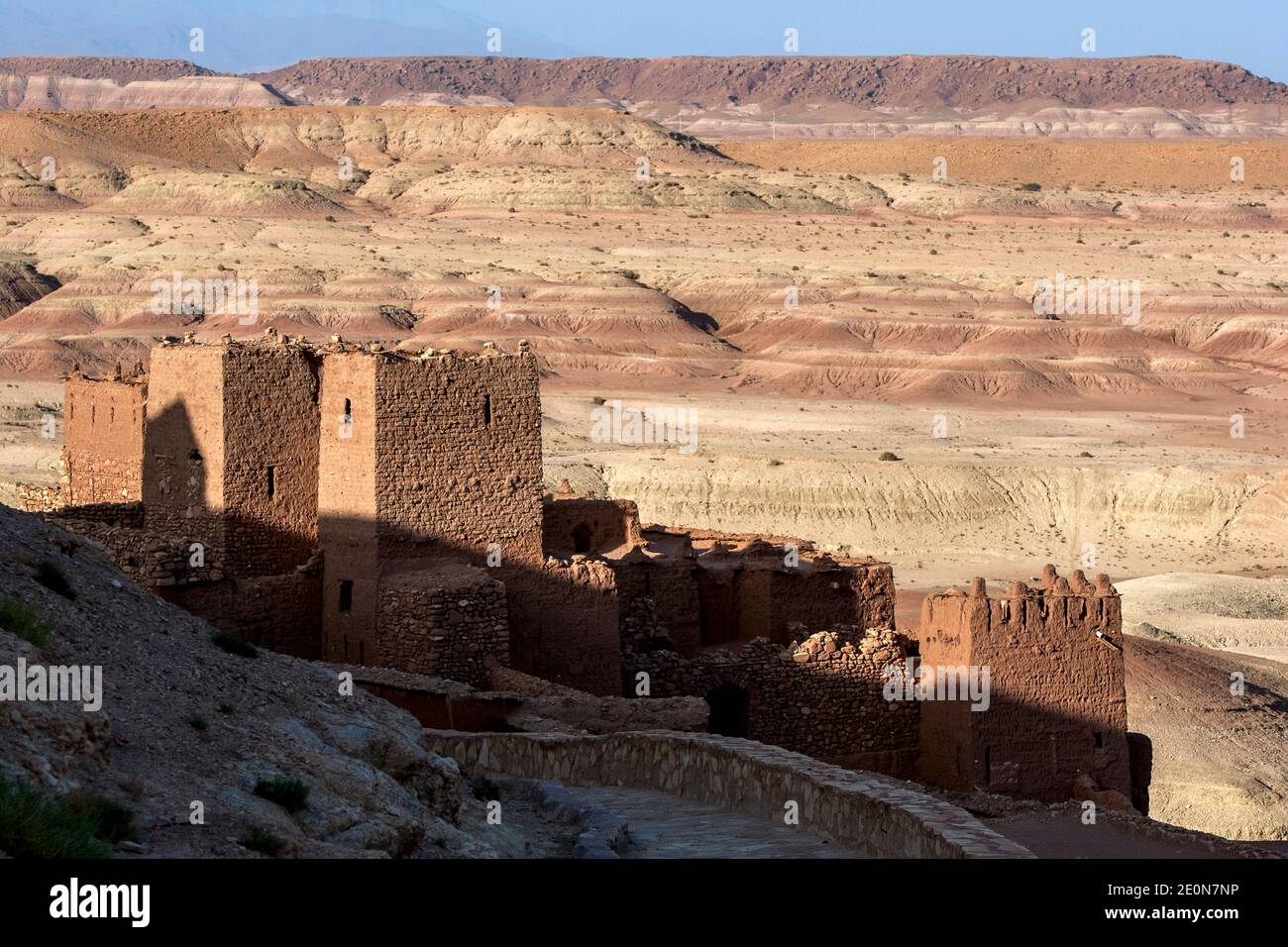 The magnificent fortified city of Ait Benhaddou, located in the High ...
