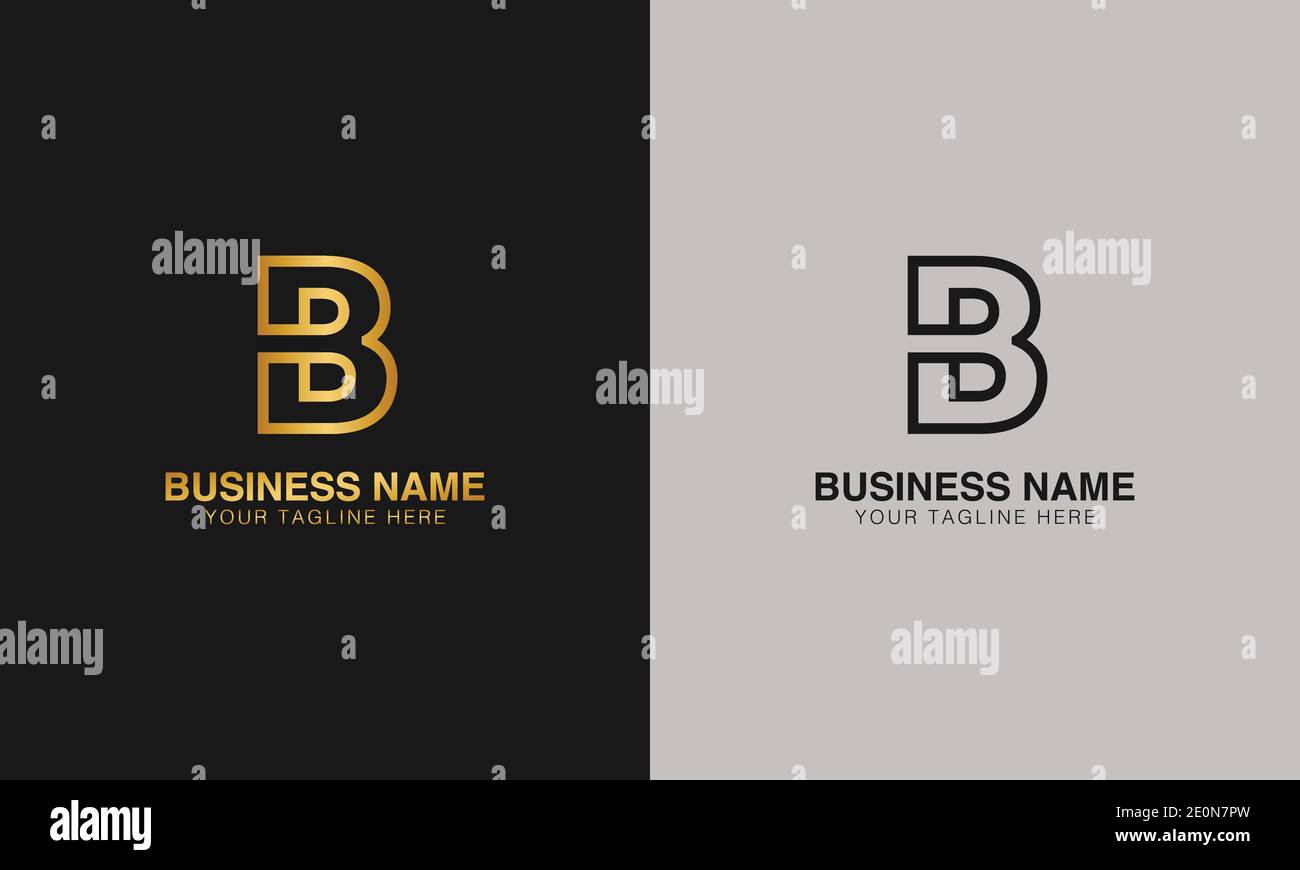 Bb initials logo hi-res stock photography and images - Alamy