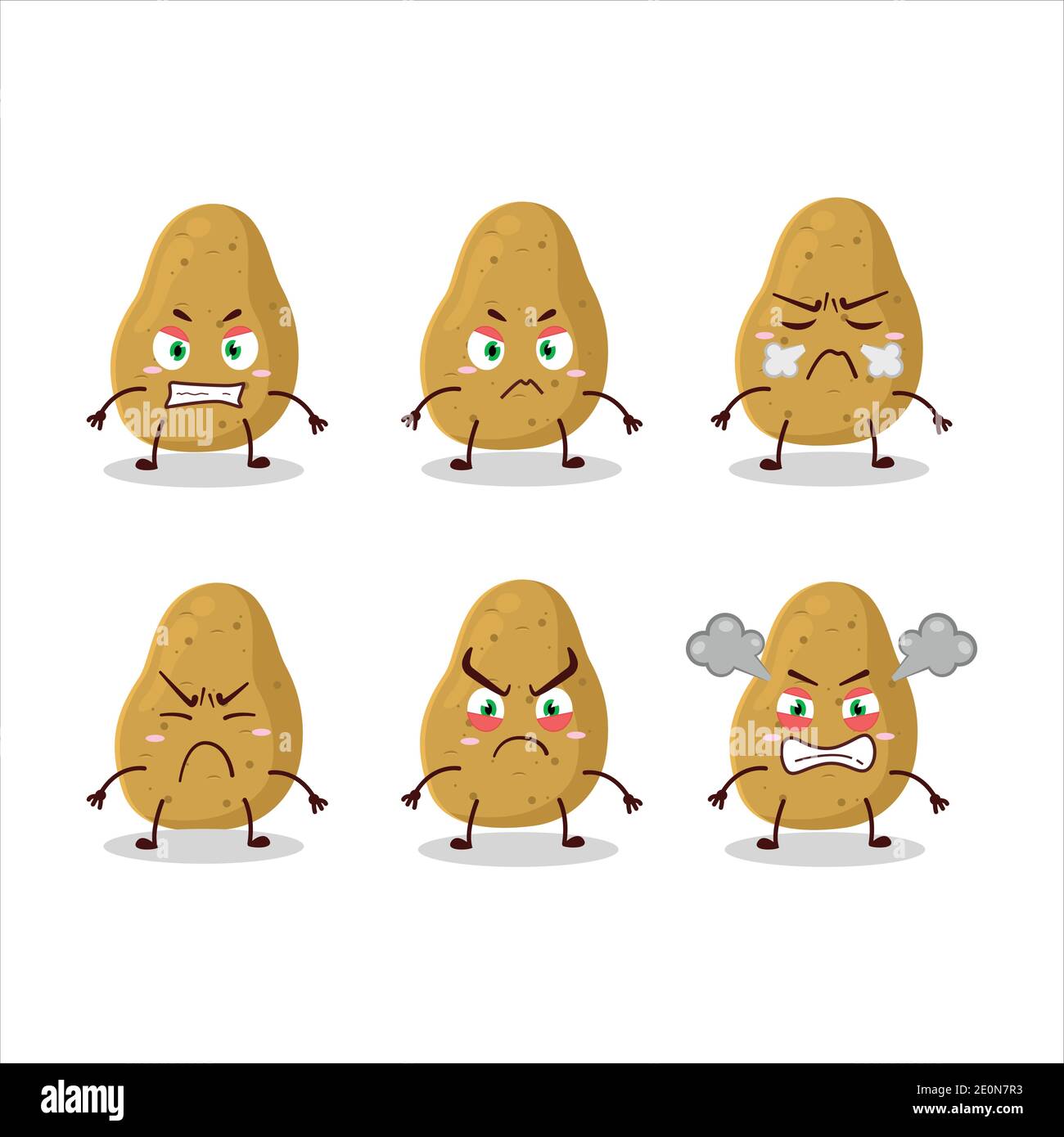 Angry Cartoon Potato