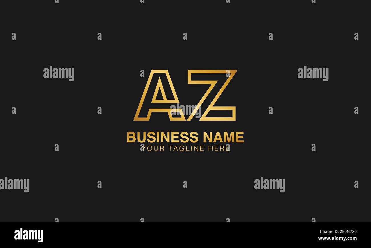 AZ A Z initial logo | initial based abstract modern minimal creative ...
