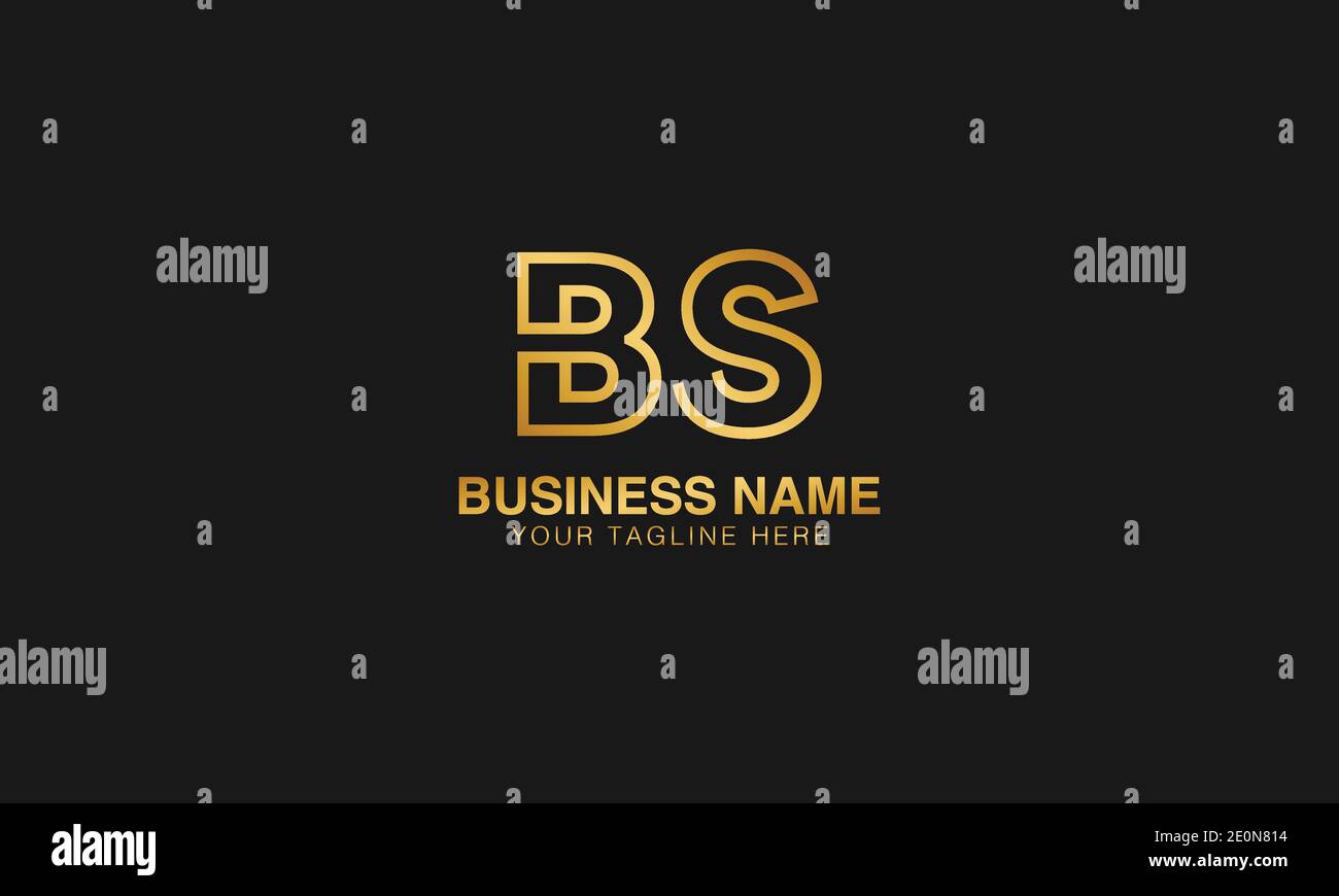 BS B S initial logo | initial based abstract modern minimal creative ...