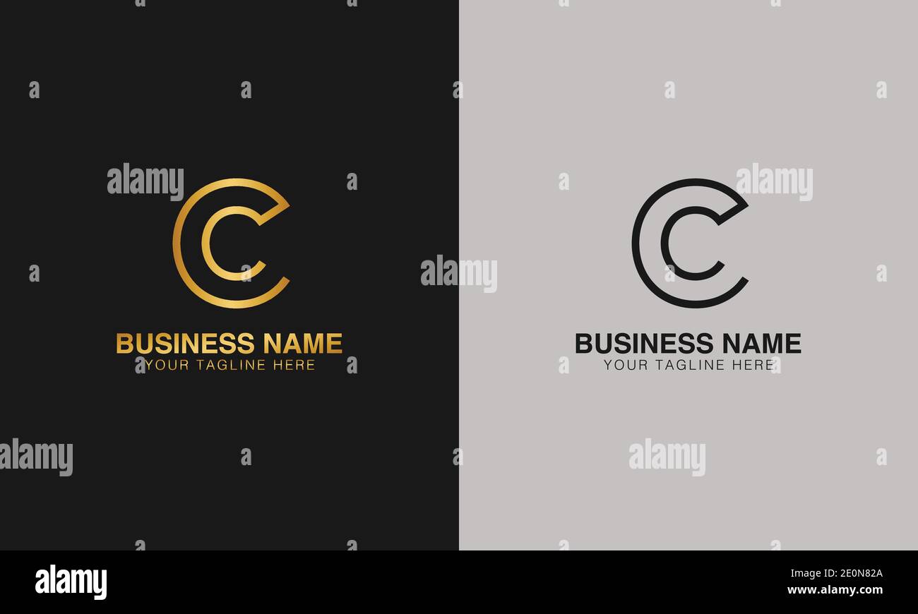 C CC initial logo | initial based abstract modern minimal creative logo ...