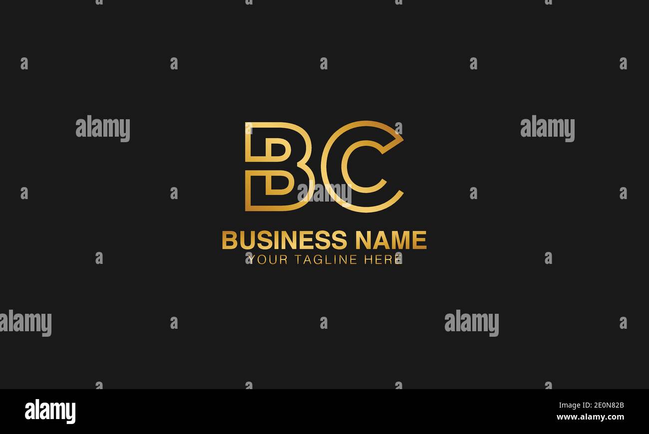 Bc minimal logo hi-res stock photography and images - Alamy