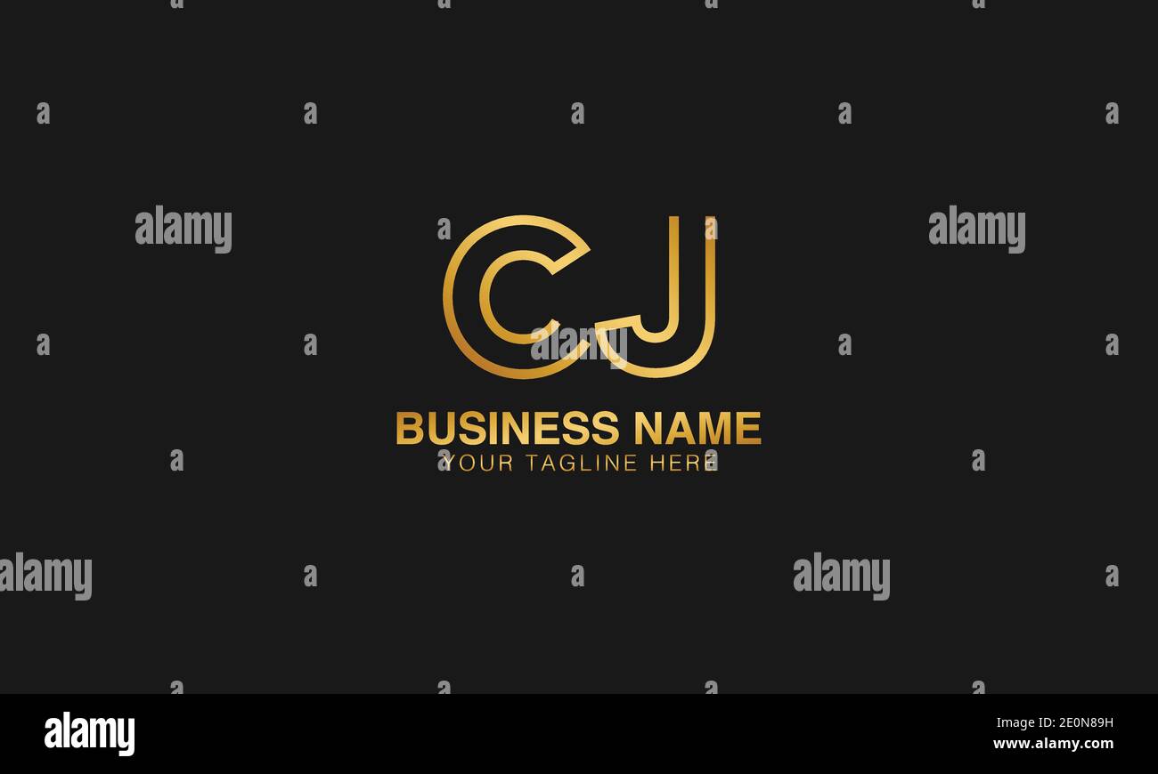 CJ C J initial logo | initial based abstract modern minimal creative ...