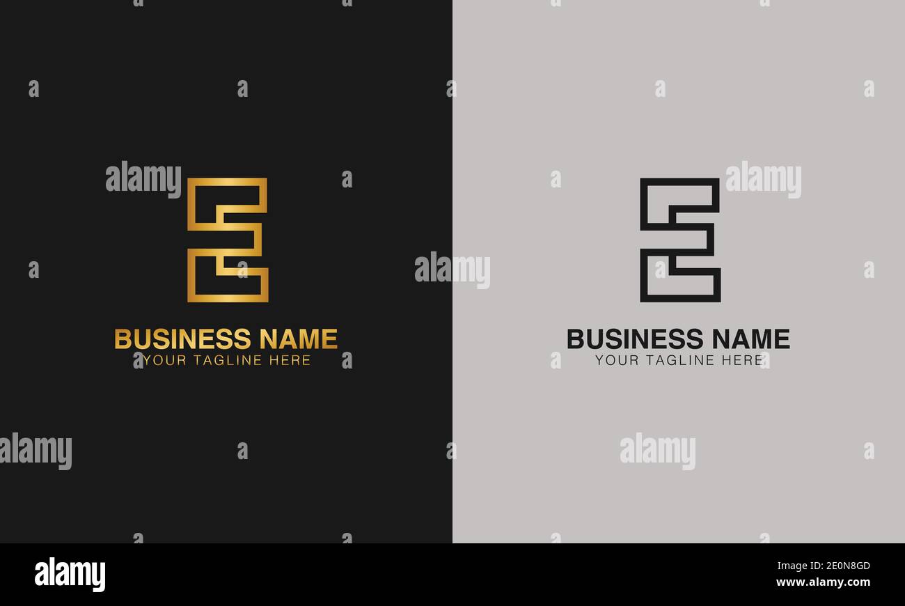 E EE initial based letter typography logo design vector Stock Vector ...