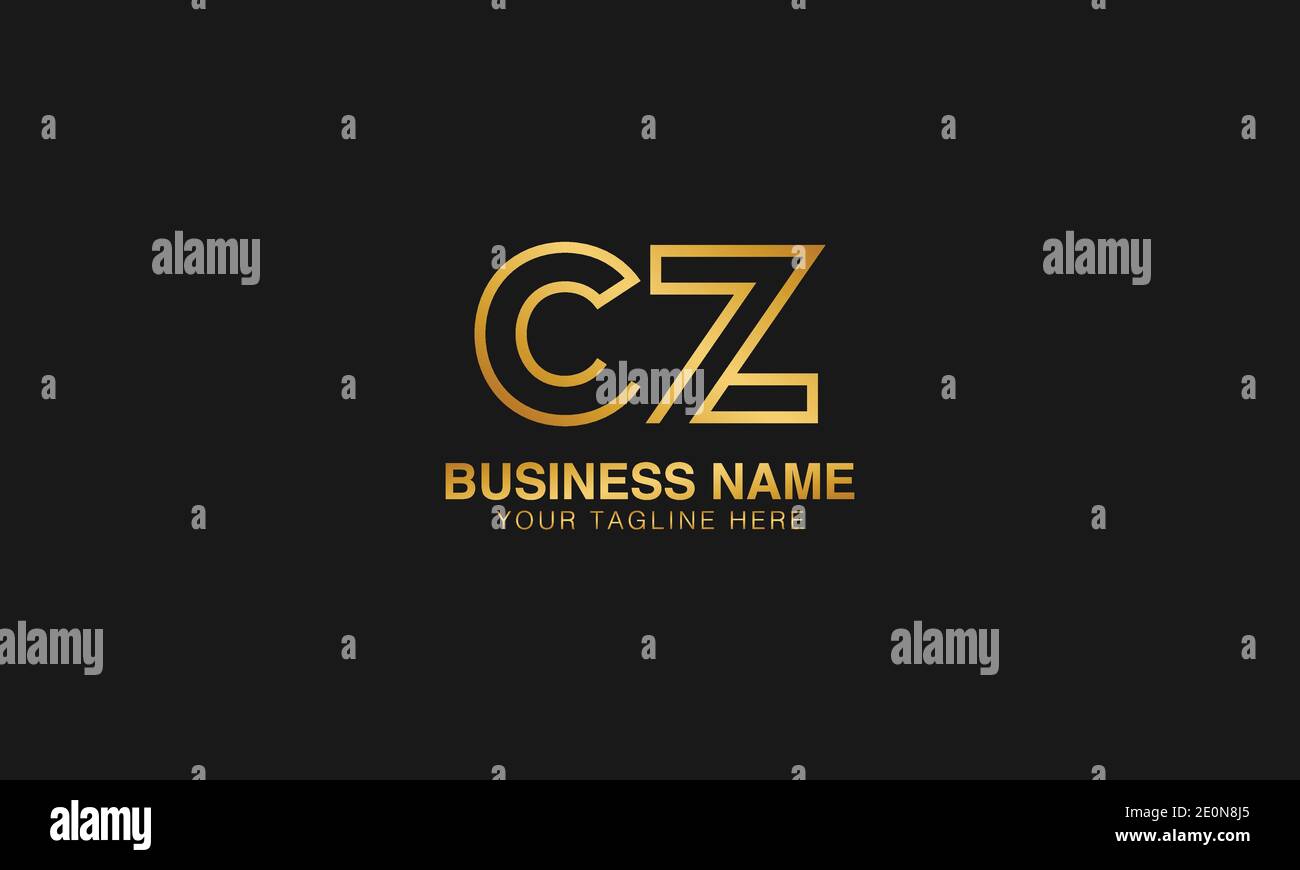 Letter cz vector vectors hi-res stock photography and images - Alamy