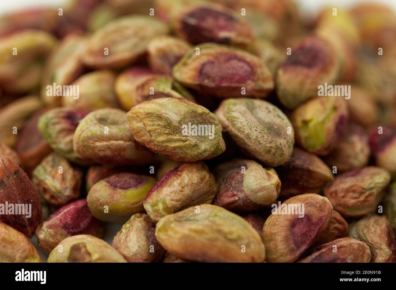 Dry fruits , pista pistachio nuts spread on white background Stock ...