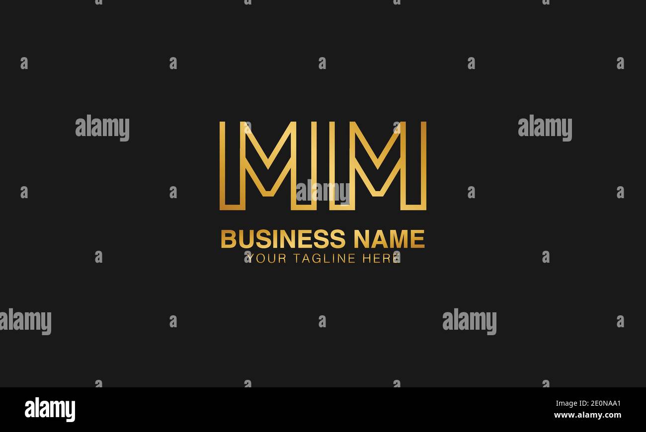 MM M initial based letter typography logo design vector Stock Vector ...