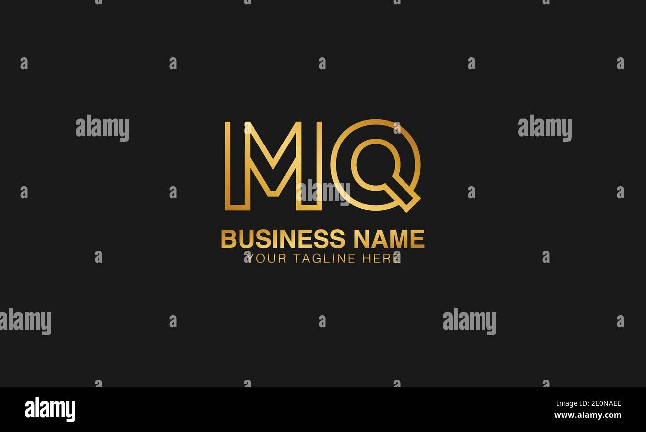 Letter mq vector vectors hi-res stock photography and images - Alamy