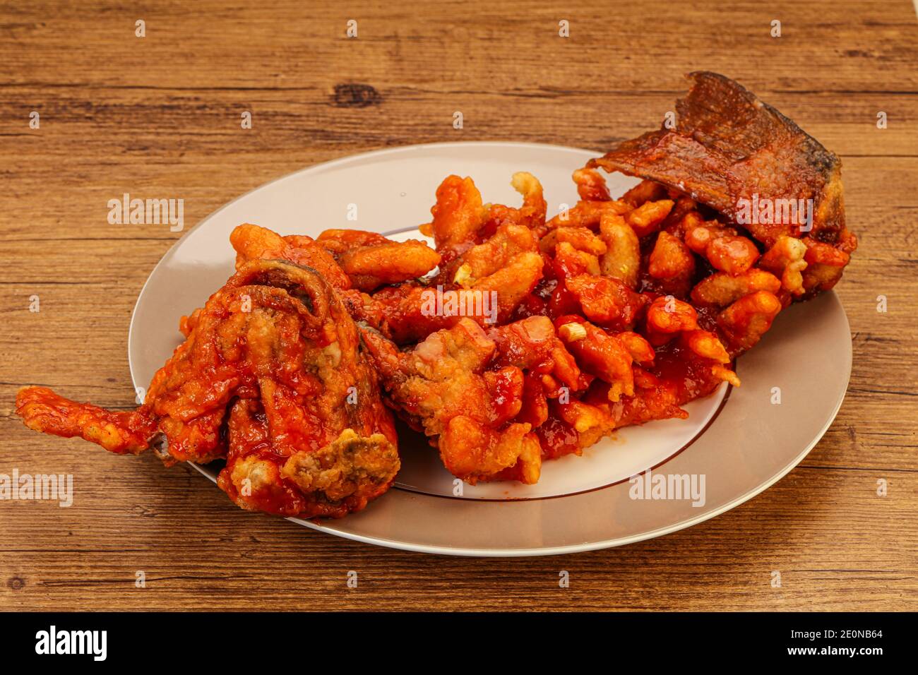 Chinese cuisine squirrel fish with sweet sauce Stock Photo - Alamy