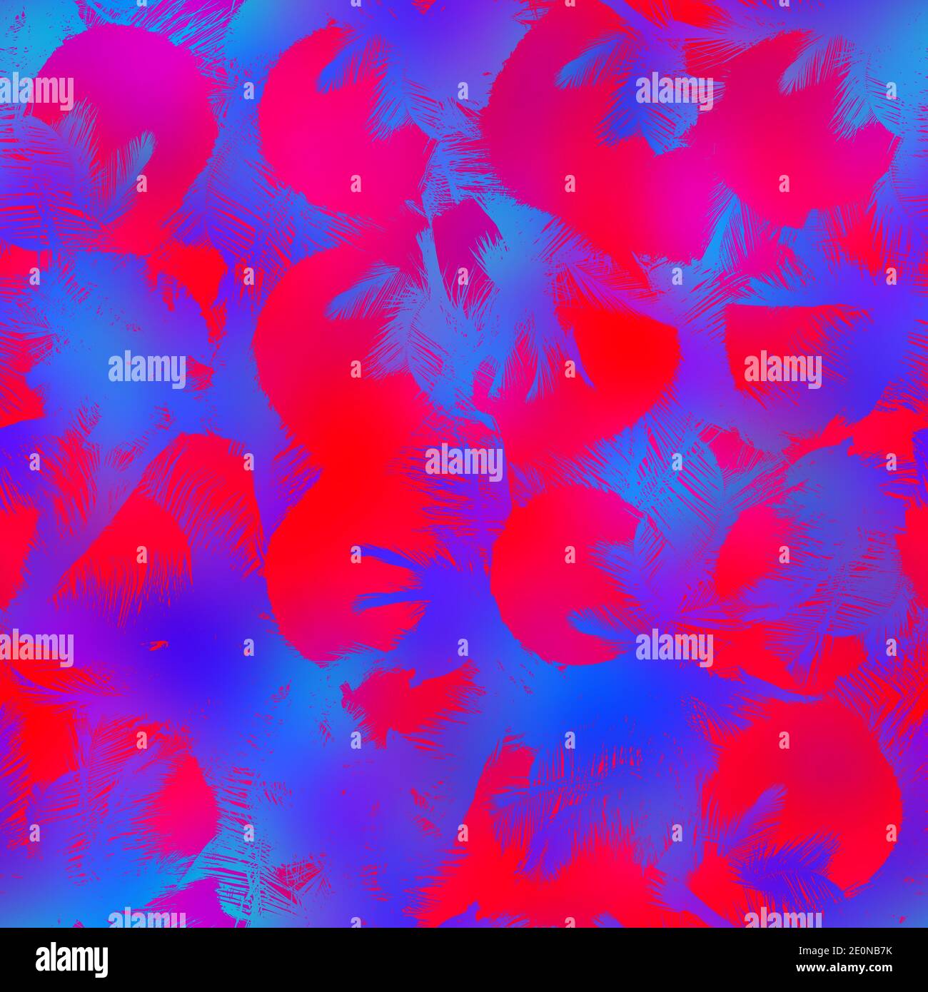Seamless intense red and blue leaf pattern Stock Photo - Alamy