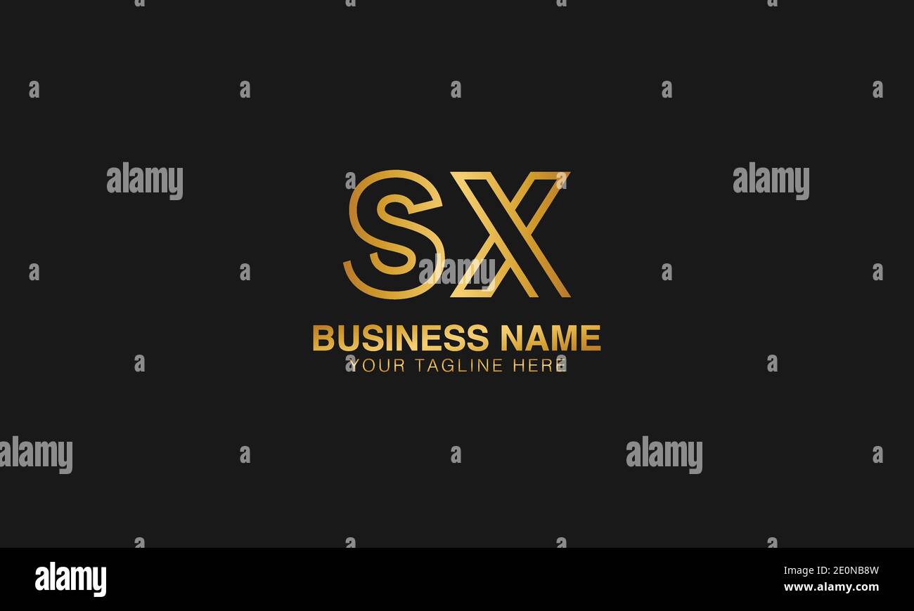 Letter sx vector vectors hi-res stock photography and images - Alamy