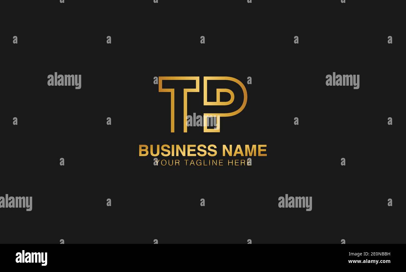 TP T P initial based letter typography logo design vector Stock Vector ...