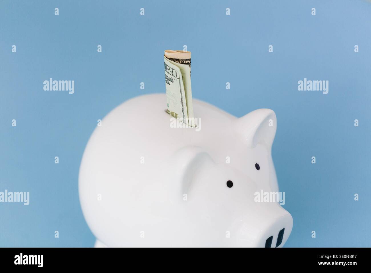 saving cash in bank Stock Photo - Alamy
