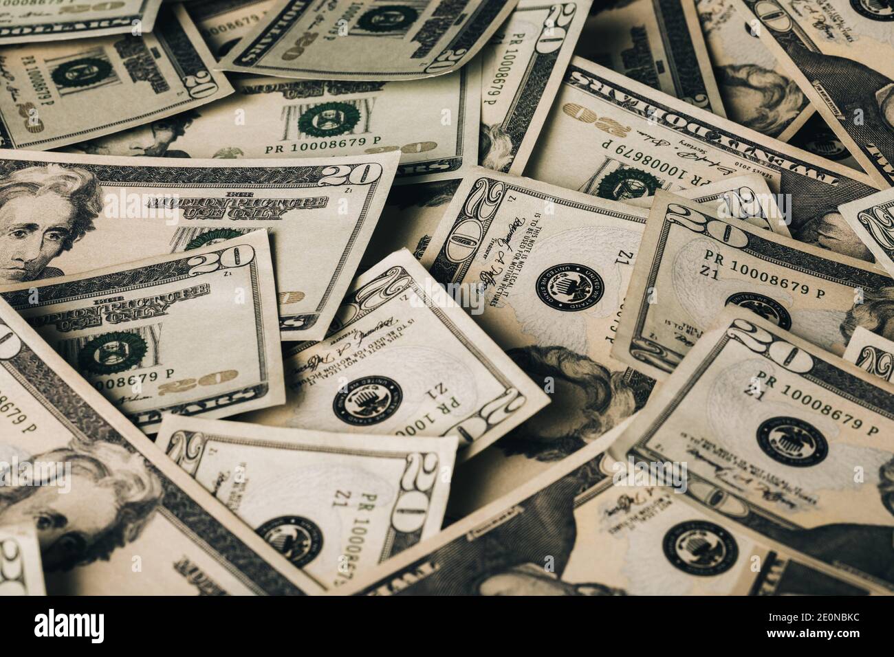 scattered pile of dollar bills Stock Photo - Alamy