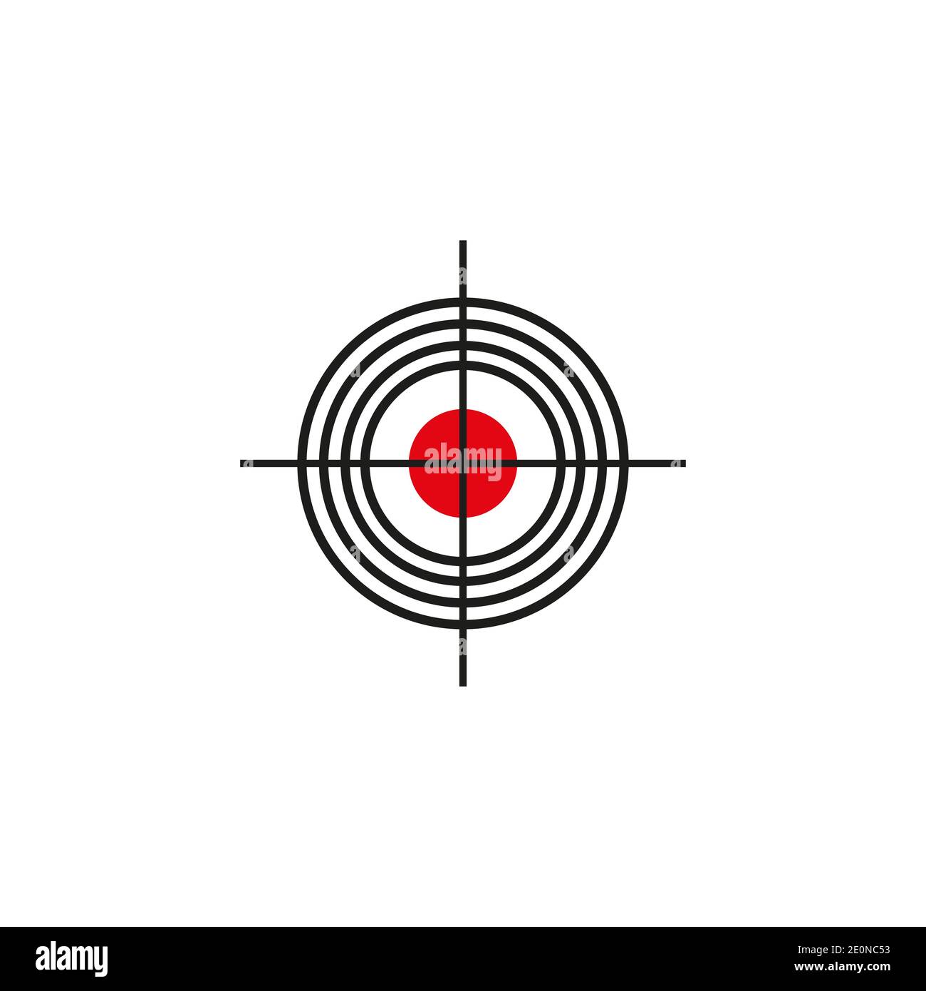 Gun sight isolated over square white background eps10 Stock Vector ...