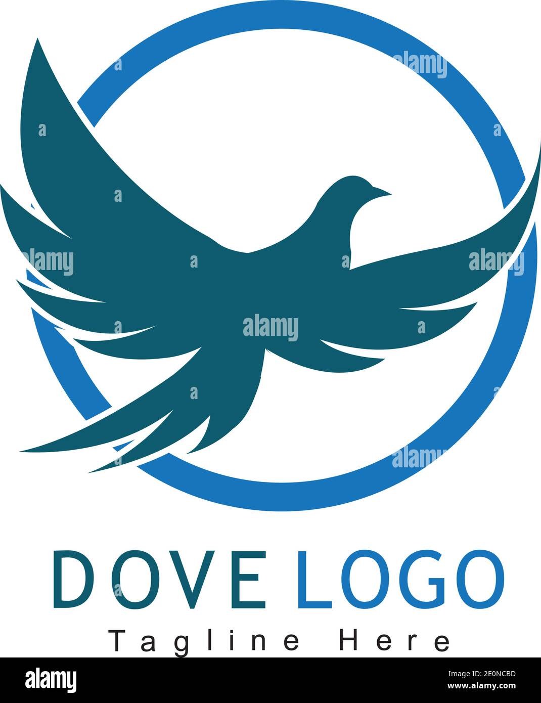 Bird Dove Logo Template Bird logo template, Animal flying icon design ...