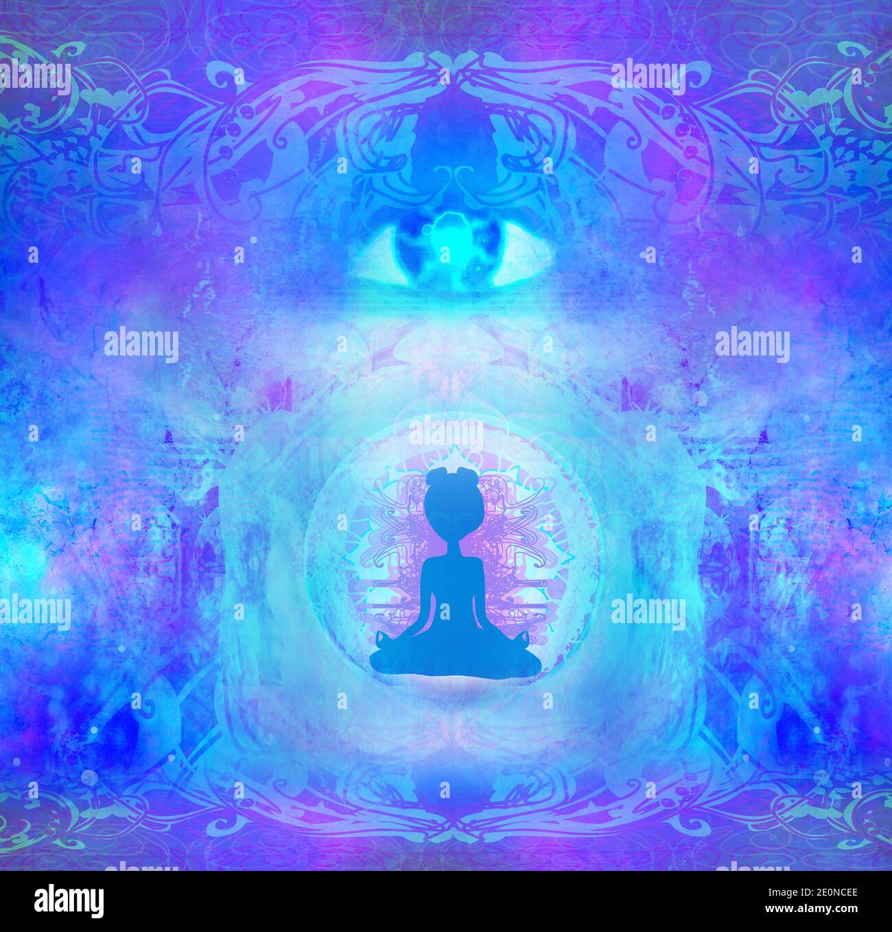 Woman with third eye, psychic supernatural senses Stock Photo - Alamy