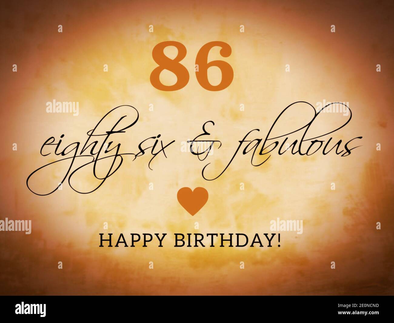 Happy birthday 86 years hi-res stock photography and images - Alamy