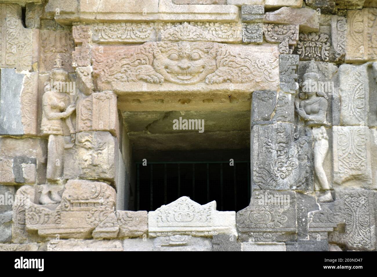 kala and female figures relief at northern main temple's window in the ...