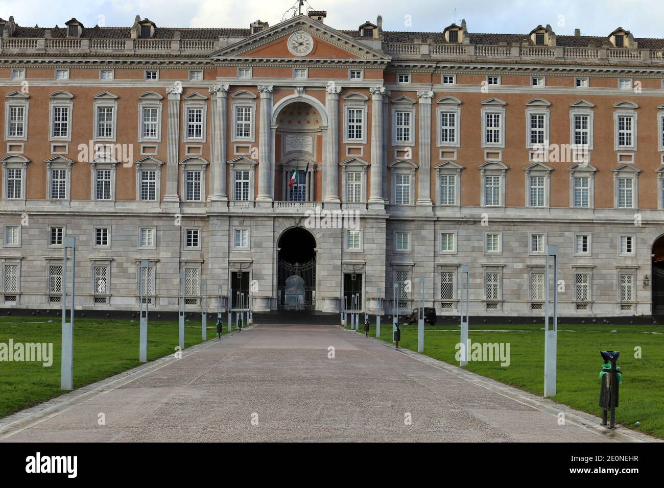Caserta, Italy - January 1, 2021: Piazza Carlo di Borbone and the ...
