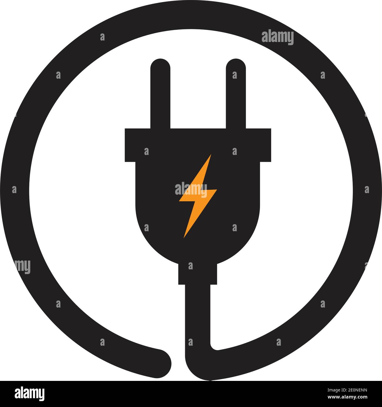 electrical plug Logo Template vector icon illustration design Stock ...
