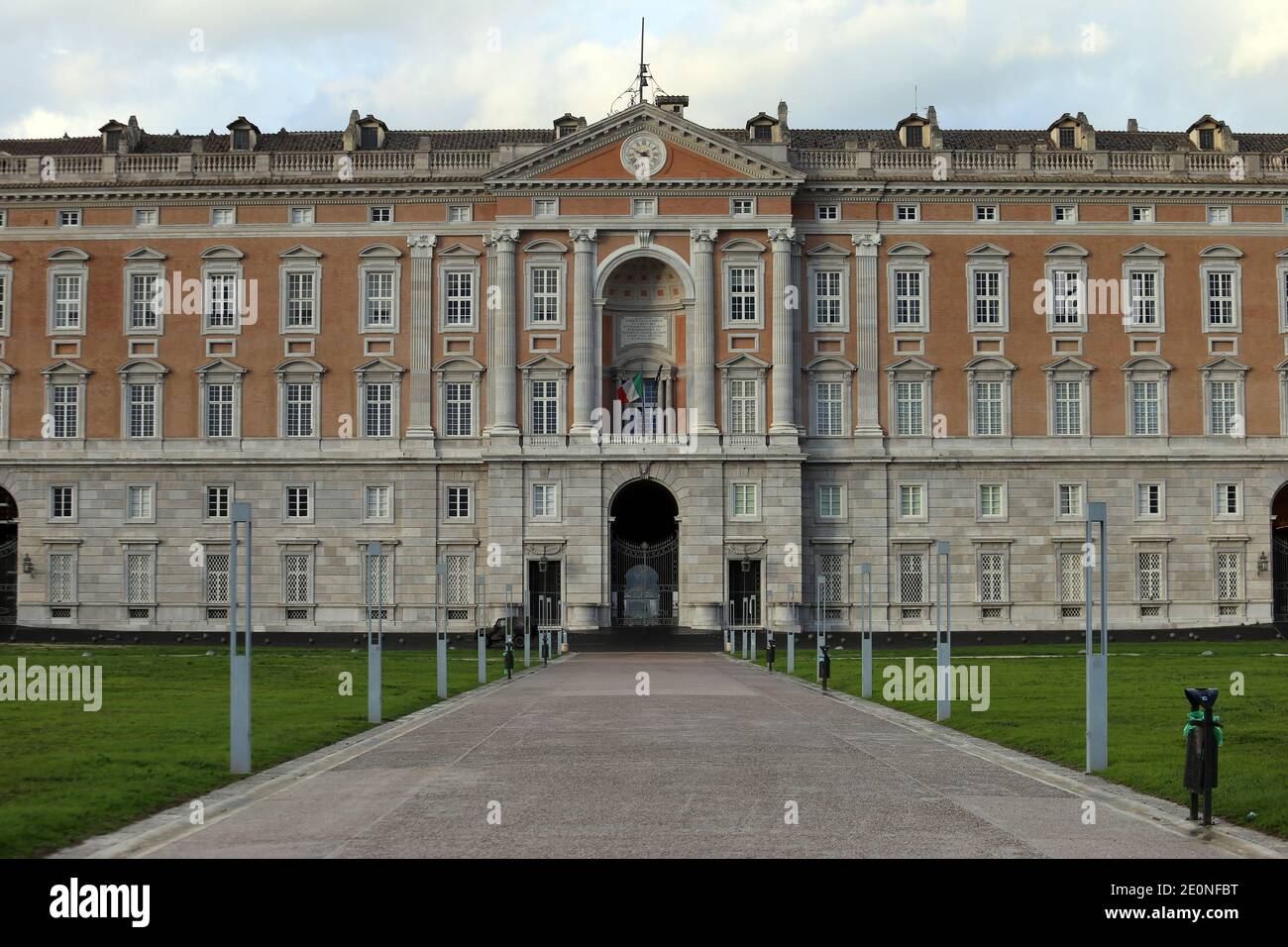 Caserta, Italy - January 1, 2021: Piazza Carlo di Borbone and the ...