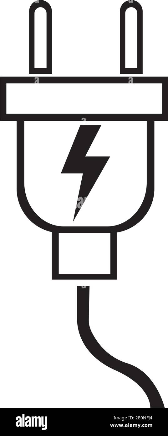 electrical plug Logo Template vector icon illustration design Stock ...