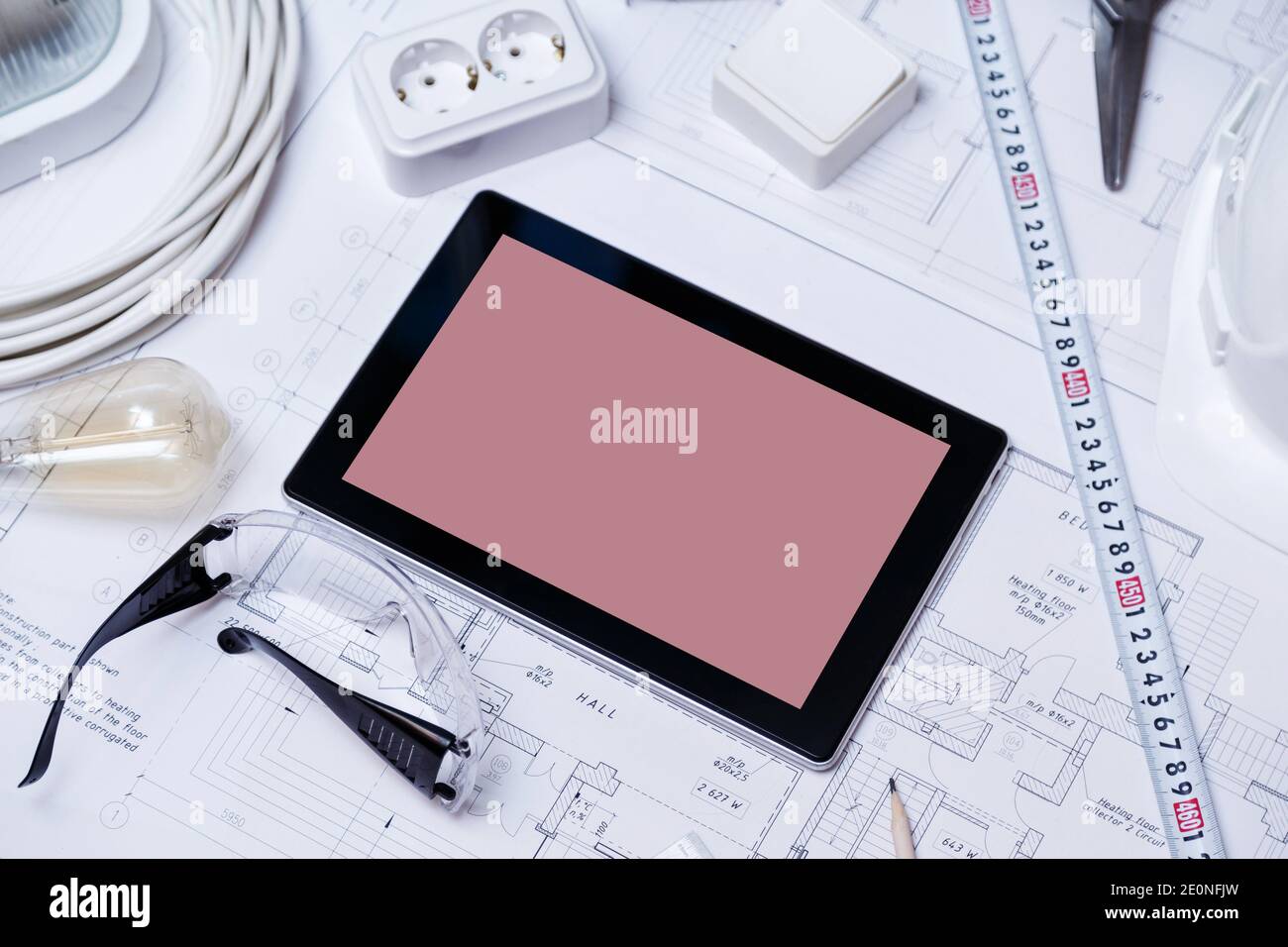 Blank blueprint hi-res stock photography and images - Alamy