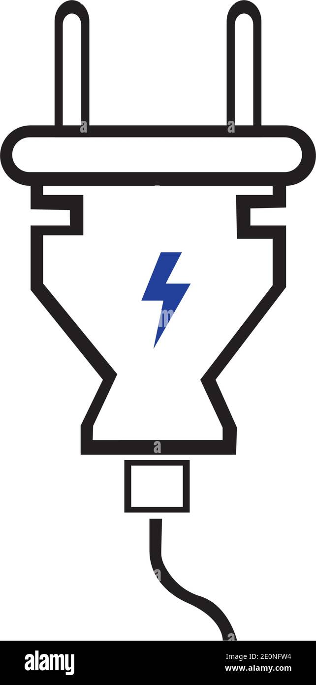 electrical plug Logo Template vector icon illustration design Stock ...