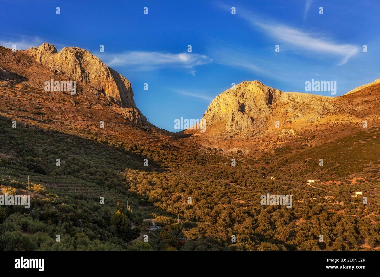 The Zafarraya Pass (El Boquete de Zafarraya) marking the boundary ...