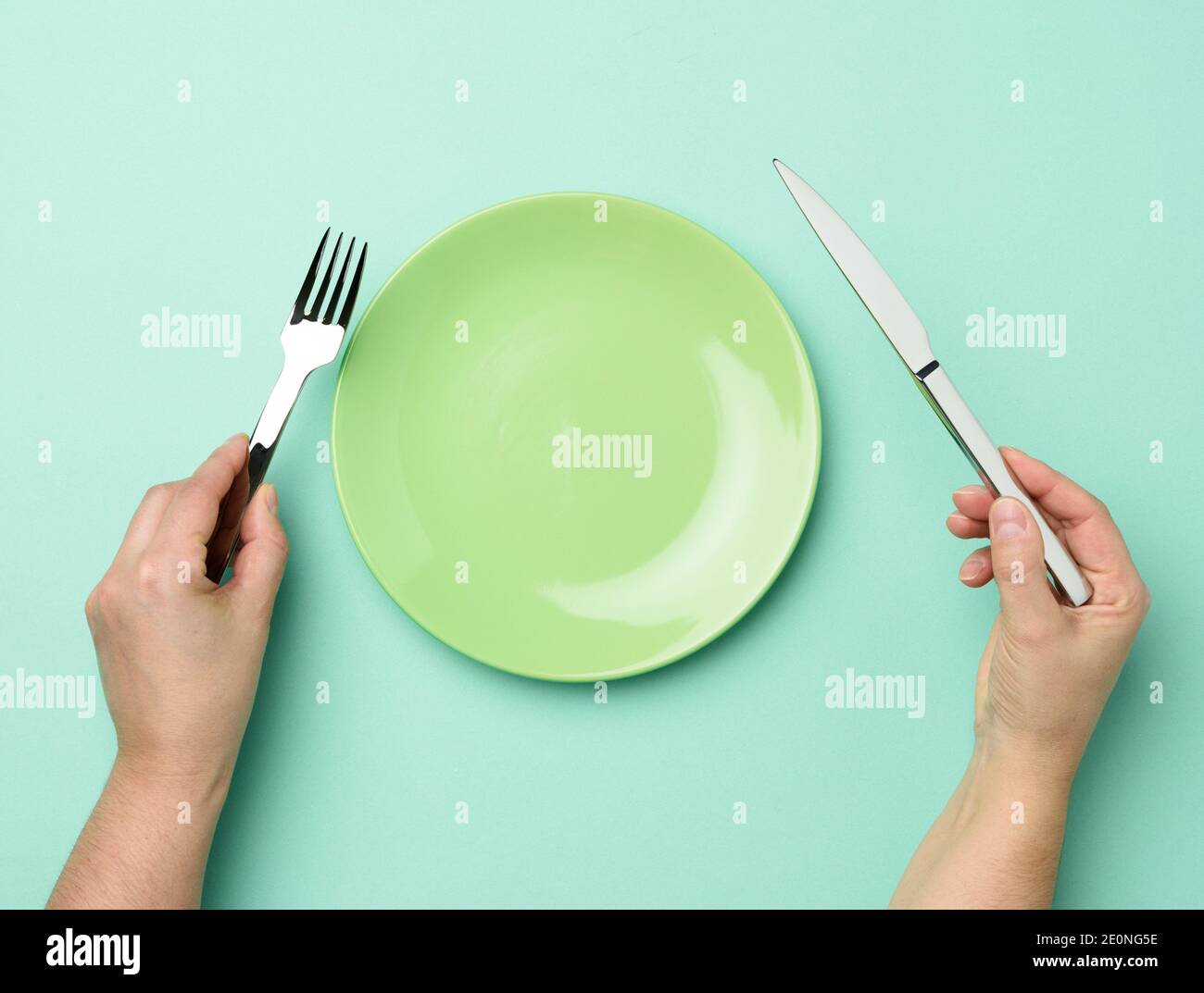 Female Knife Fork Hands Cutlery High Resolution Stock Photography and ...