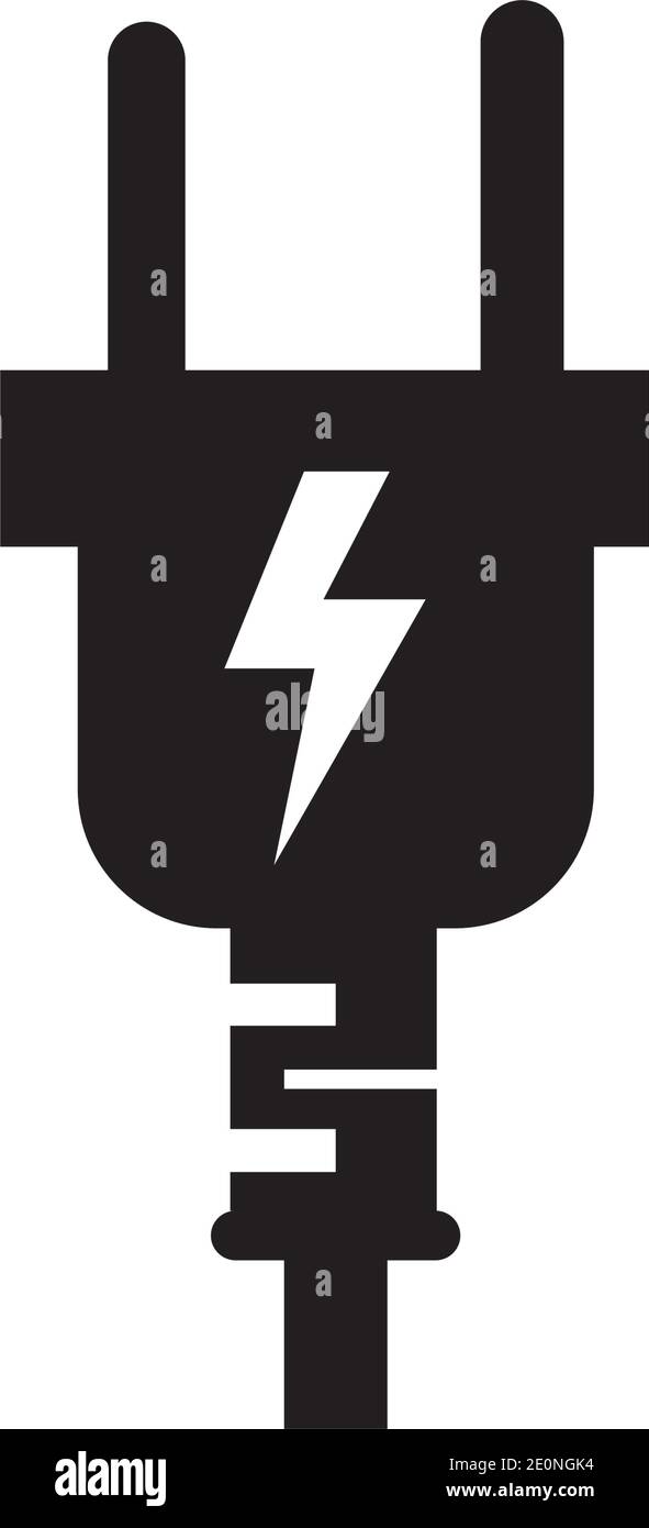 electrical plug Logo Template vector icon illustration design Stock ...