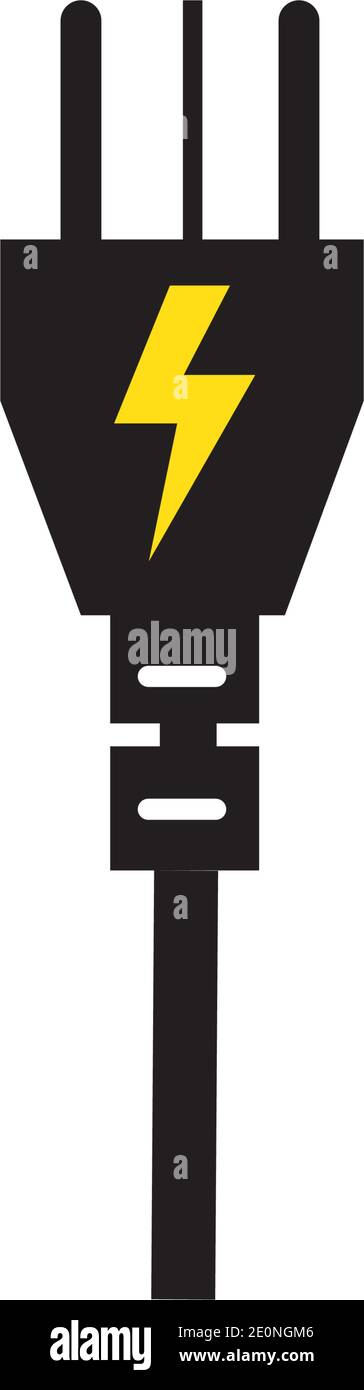 electrical plug Logo Template vector icon illustration design Stock ...