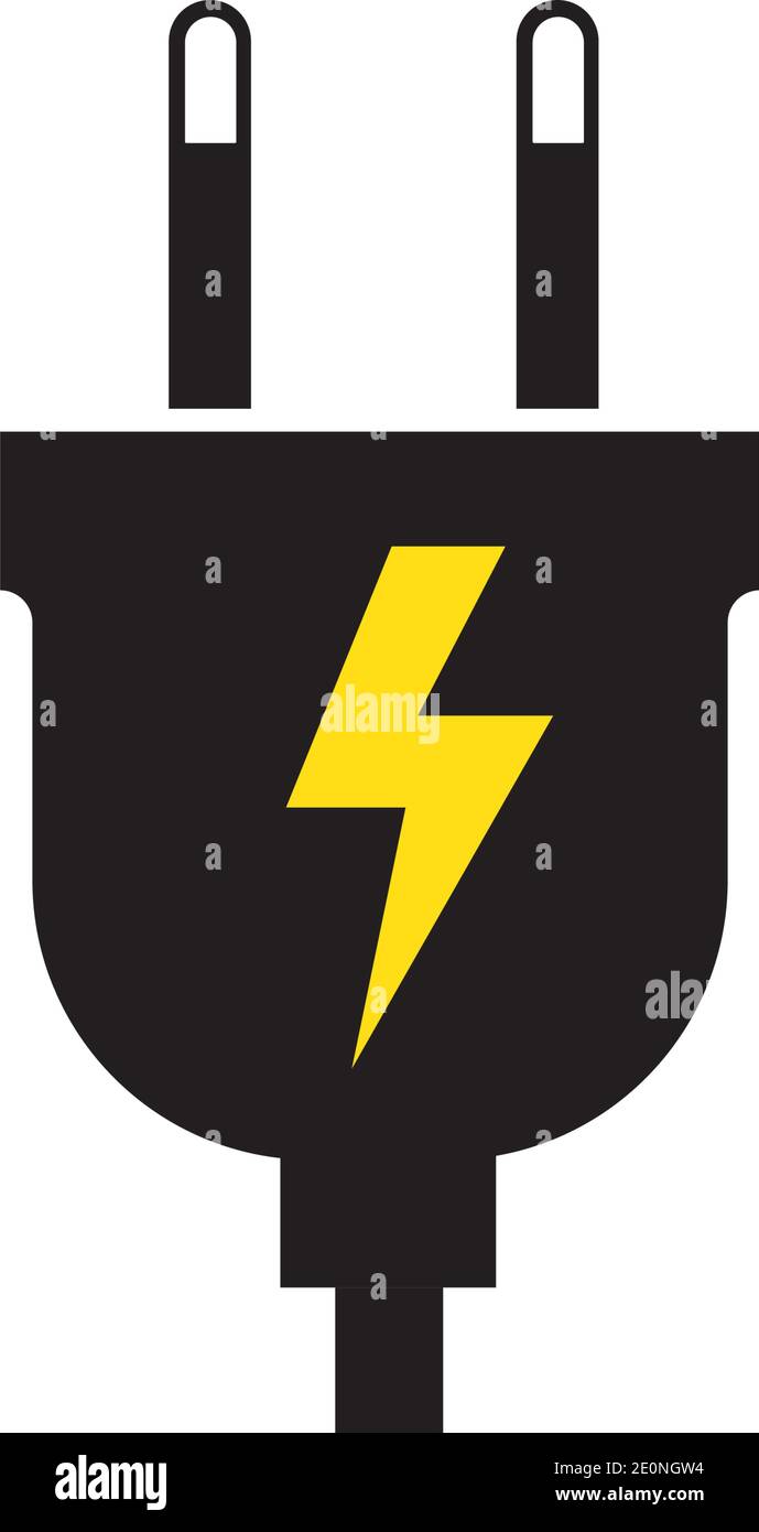 electrical plug Logo Template vector icon illustration design Stock ...