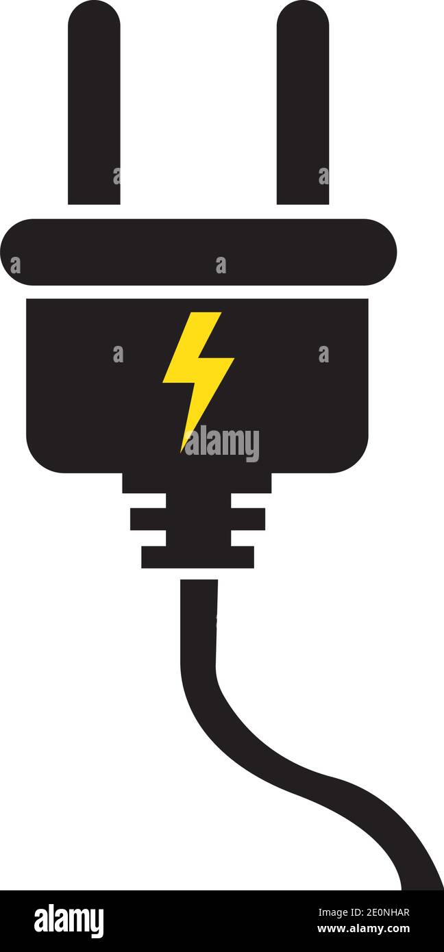 electrical plug Logo Template vector icon illustration design Stock Vector Image & Art - Alamy