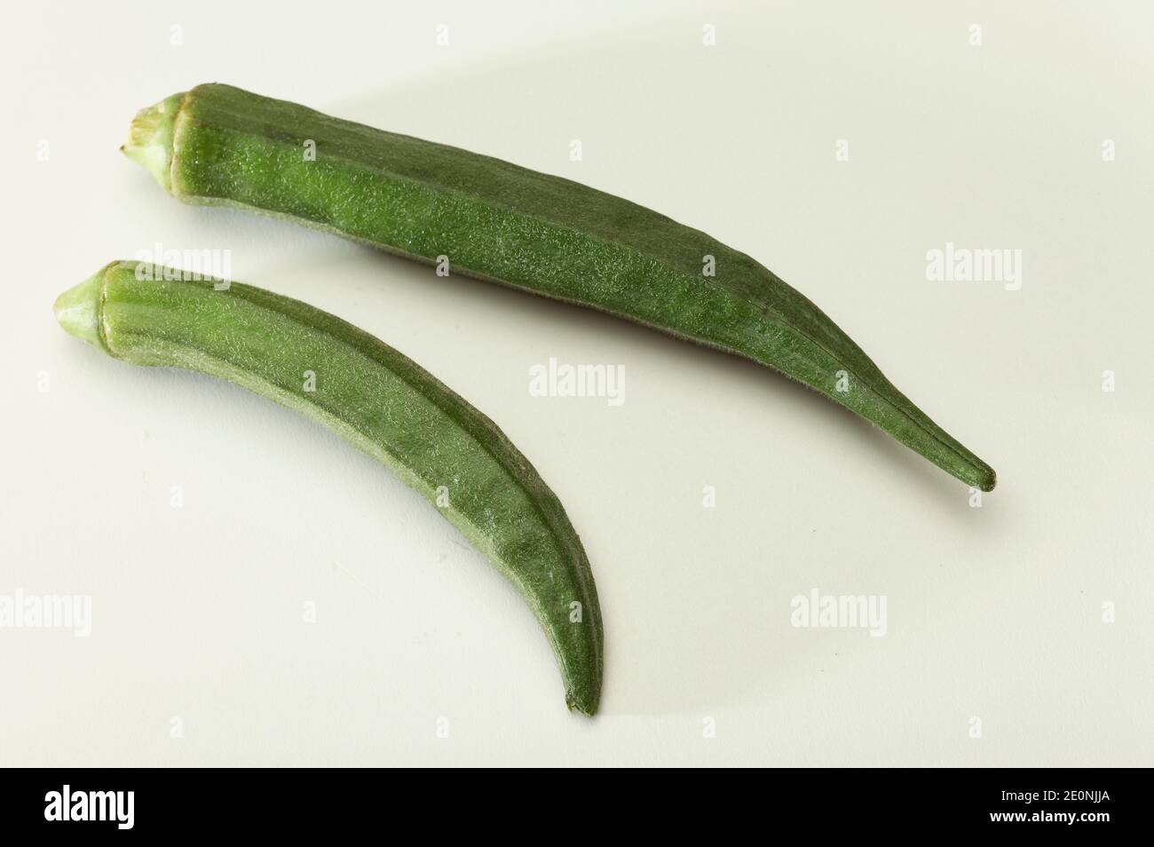 Lady finger, ladyfinger, or lady's finger vegetable on white background ...
