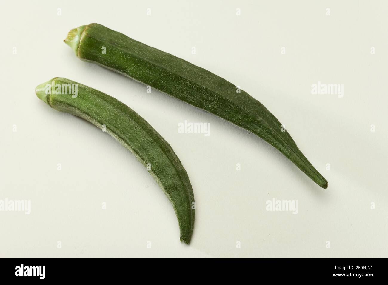 Lady finger, ladyfinger, or lady's finger vegetable on white background ...