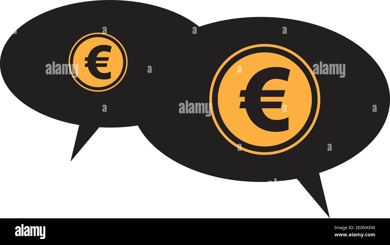 euro money vector icon illustration design template - vector Stock ...