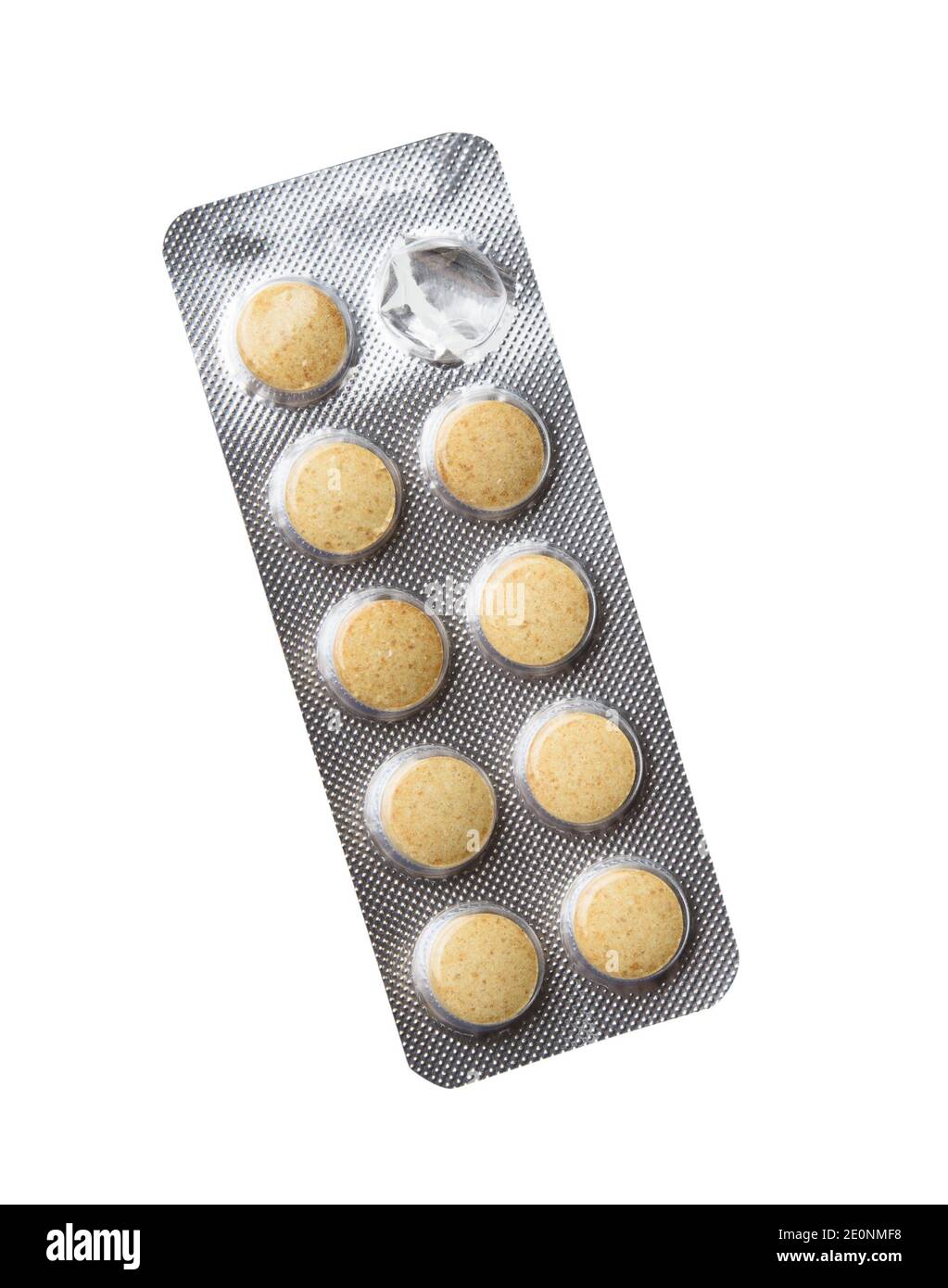 Yellow round tablet Cut Out Stock Images & Pictures - Alamy