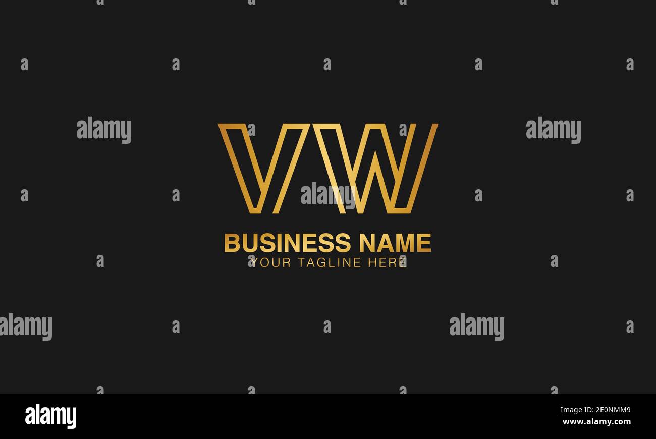 VW V W initial logo | initial based abstract modern minimal creative ...