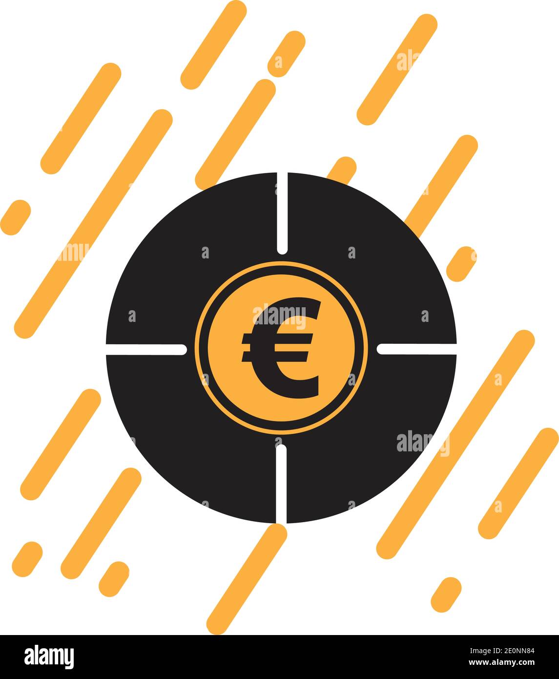 euro money vector icon illustration design template - vector Stock ...