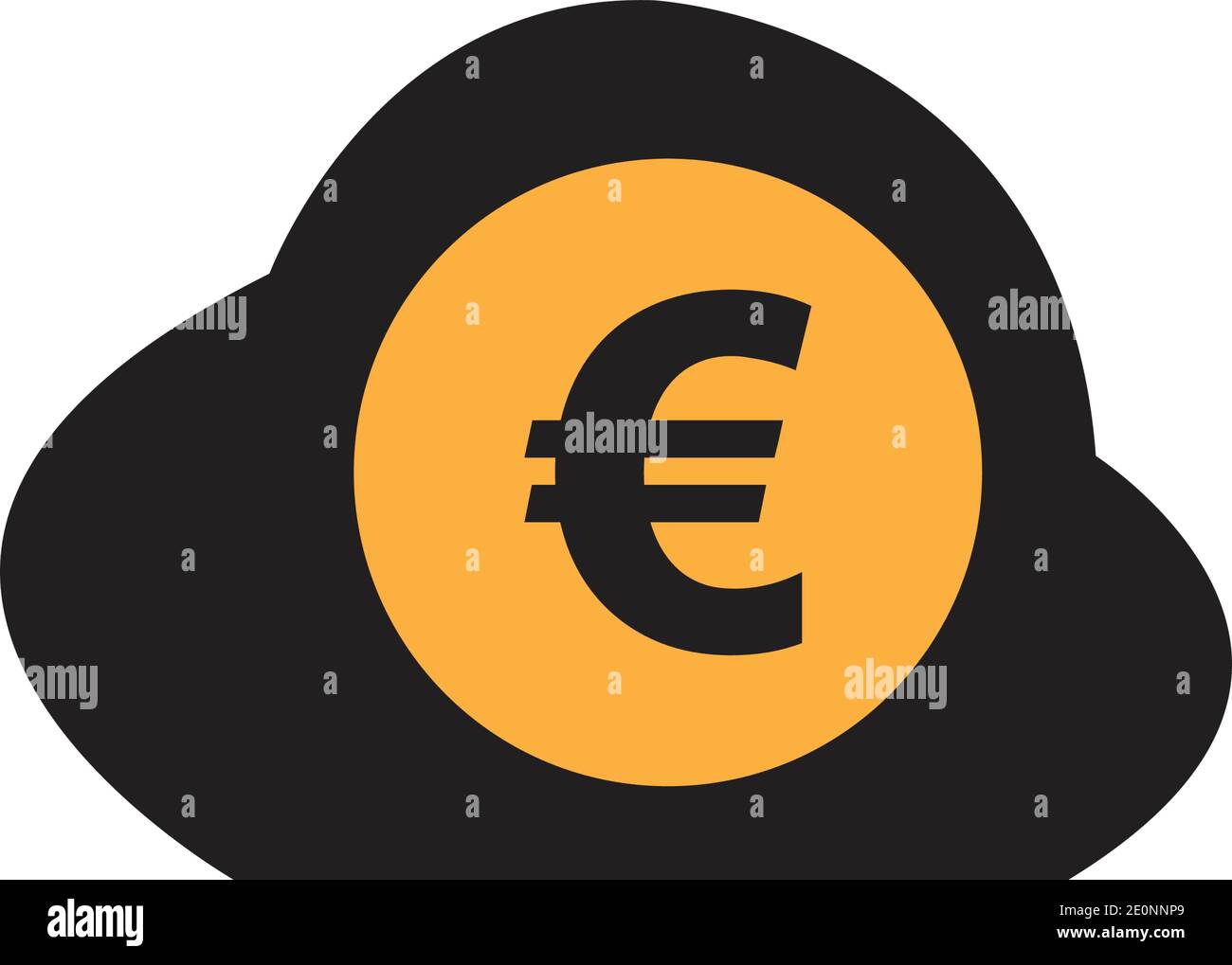 euro money vector icon illustration design template - vector Stock ...